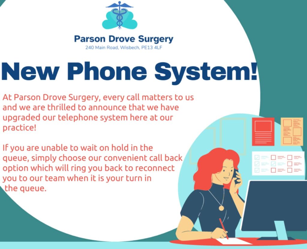 Changes to Our Phone System – Parson Drove Surgery