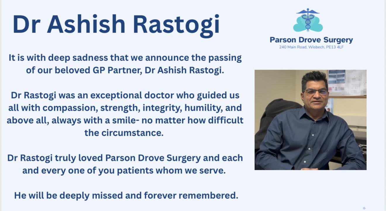 Dr A Rastogi – Parson Drove Surgery